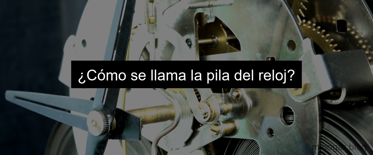 Mecanismo de reloj a pilas - Todo lo que necesitas saber - Mi Hogar